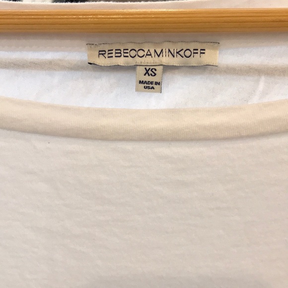 Rebecca Minkoff | Tops | Graphic Peace Love Good Vibes Tee Shirt | Poshmark